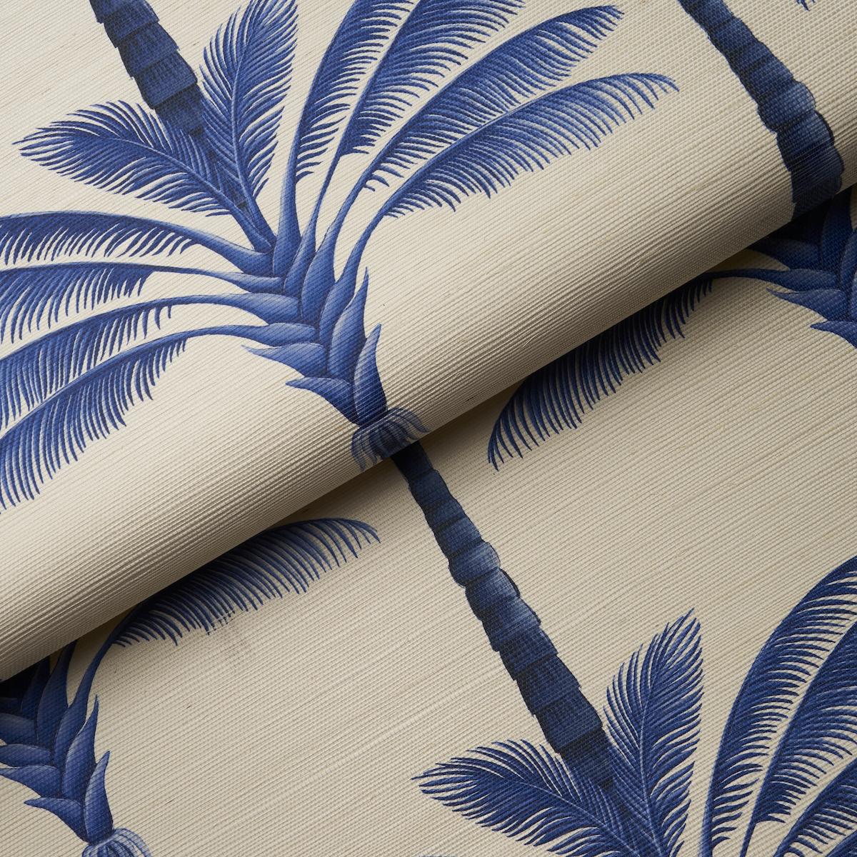 Schumacher A Palm Is A Palm Sisal Indigo Palm Grove Wallpaper ...