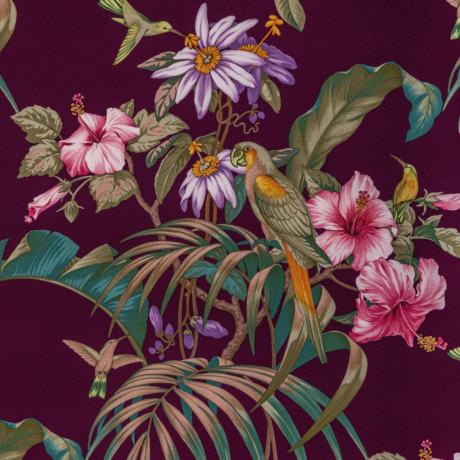 Brunschwig & Fils Anima Print Aubergine Fabric – DecoratorsBest
