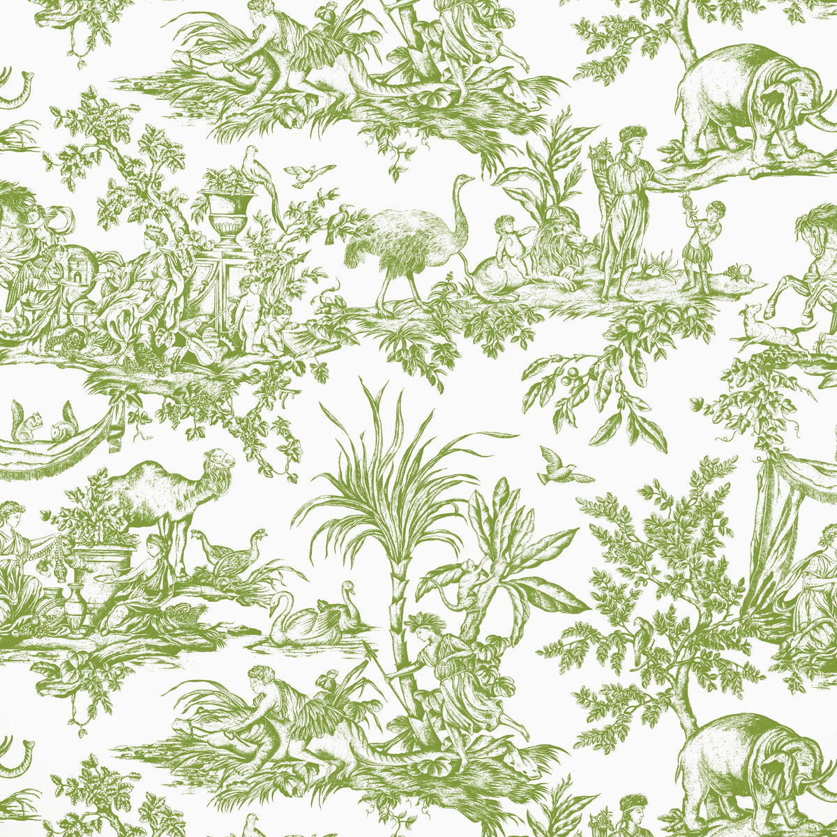 Anna French Antilles Toile Green Fabric – DecoratorsBest