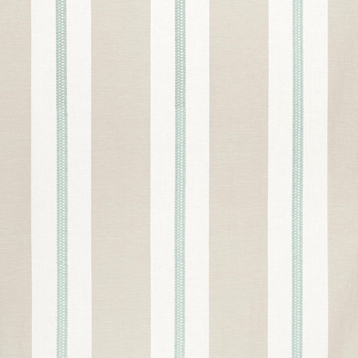 Anna French Alden Stripe Embroidery Robin'S Egg Fabric – DecoratorsBest