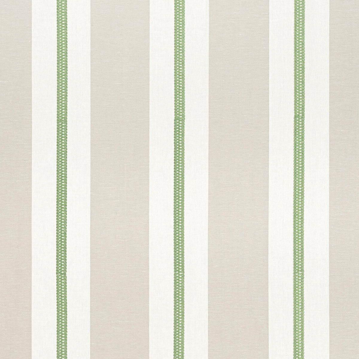 Anna French Alden Stripe Embroidery Kelly Fabric – DecoratorsBest
