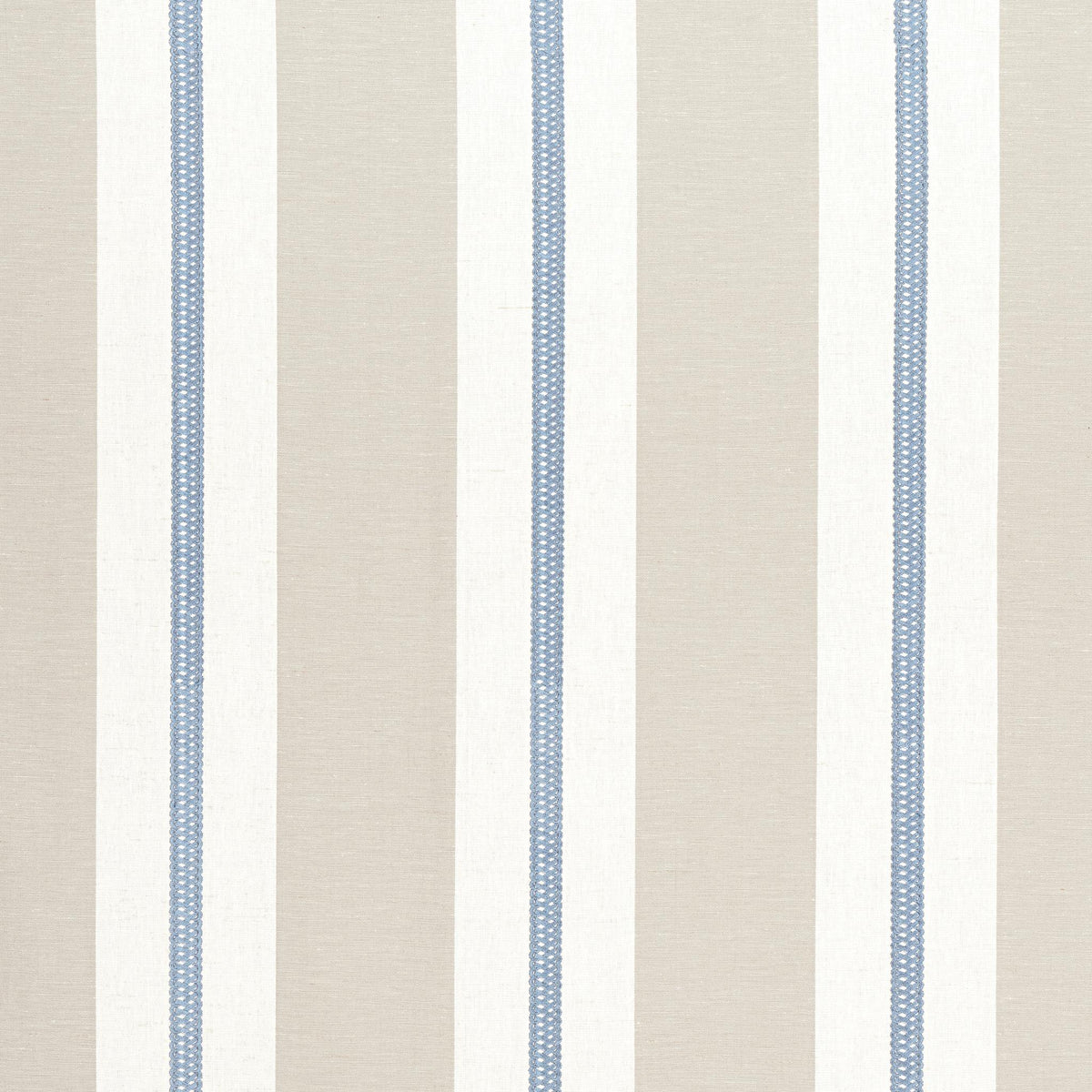 Anna French Alden Stripe Embroidery Sky Fabric – DecoratorsBest