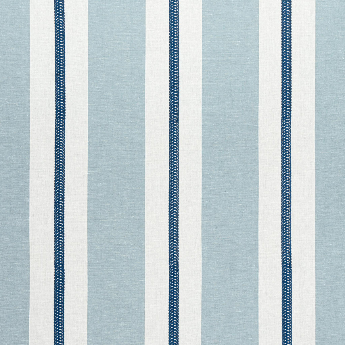 Anna French Alden Stripe Embroidery Navy Fabric – DecoratorsBest