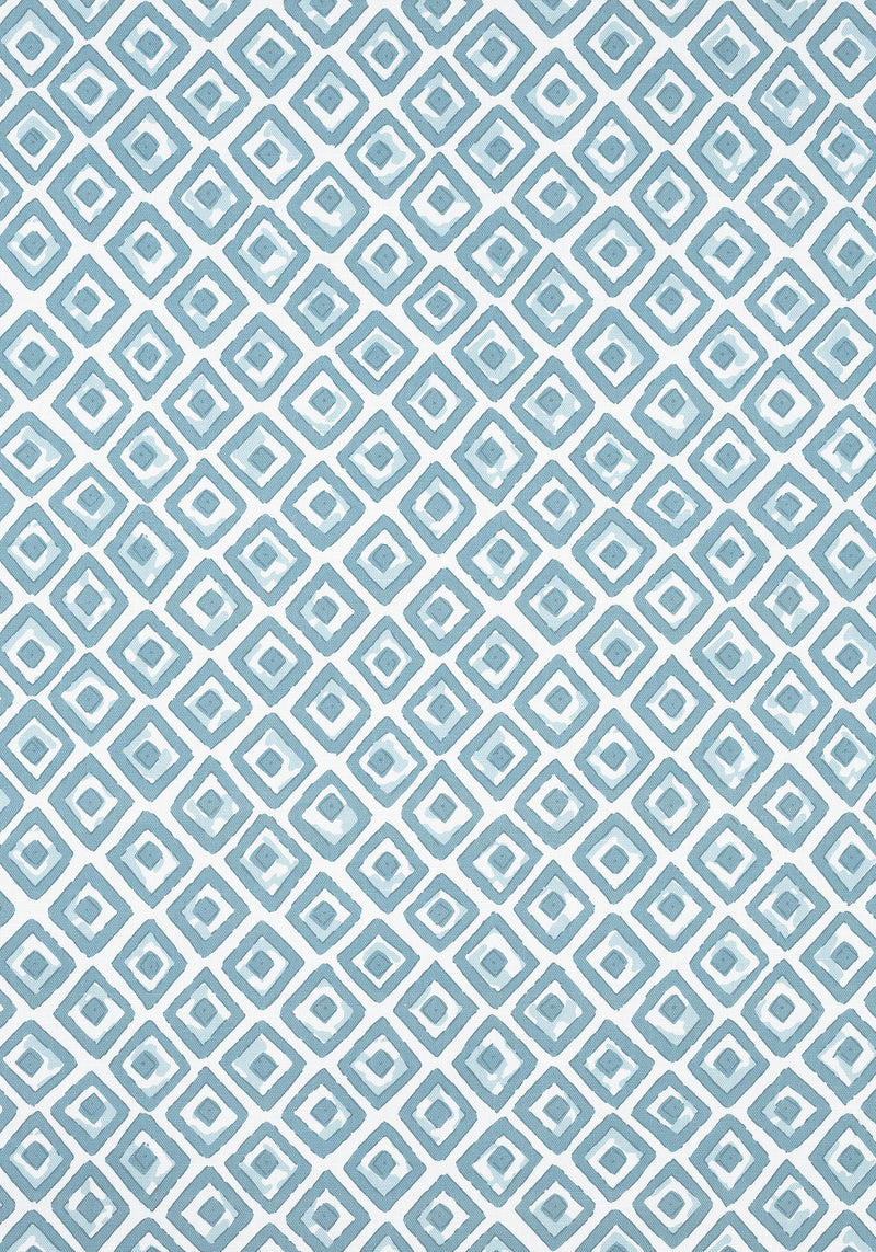 Thibaut Indian Diamond Spa Blue Fabric – DecoratorsBest