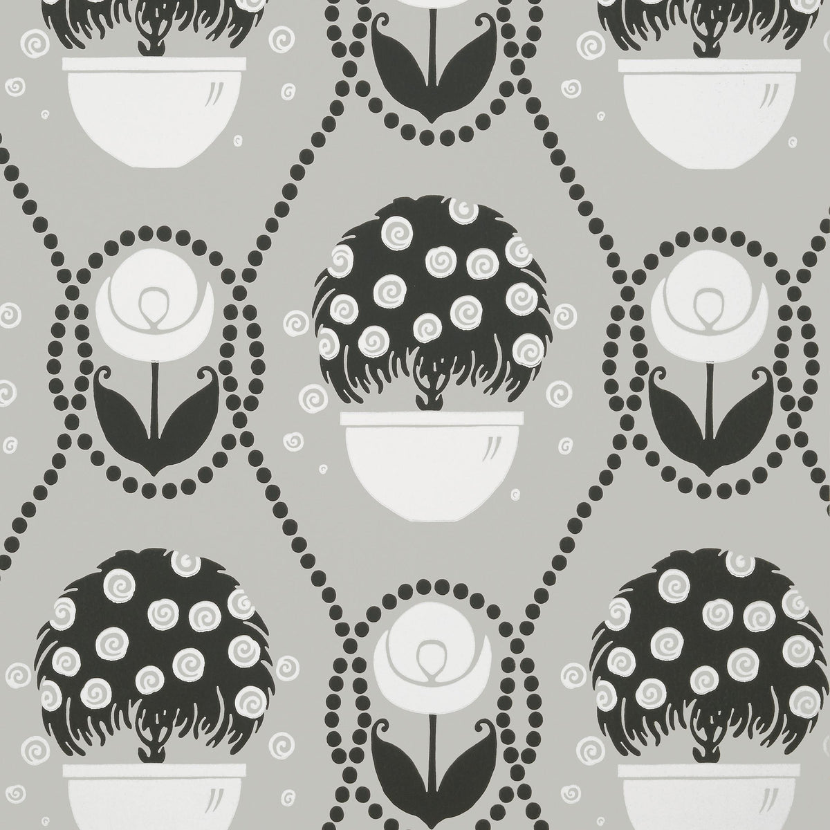 Thibaut Rene Black And Beige Wallpaper – DecoratorsBest