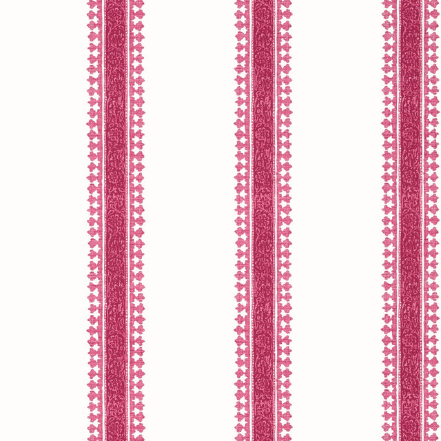 Thibaut Cambridge Stripe Raspberry Wallpaper – DecoratorsBest