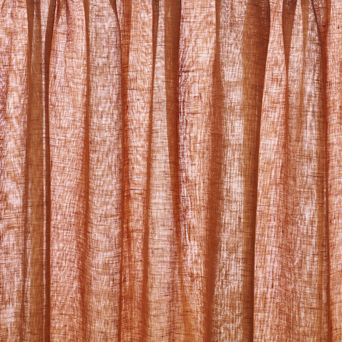 Schumacher Aya Sheer Rust Fabric – DecoratorsBest
