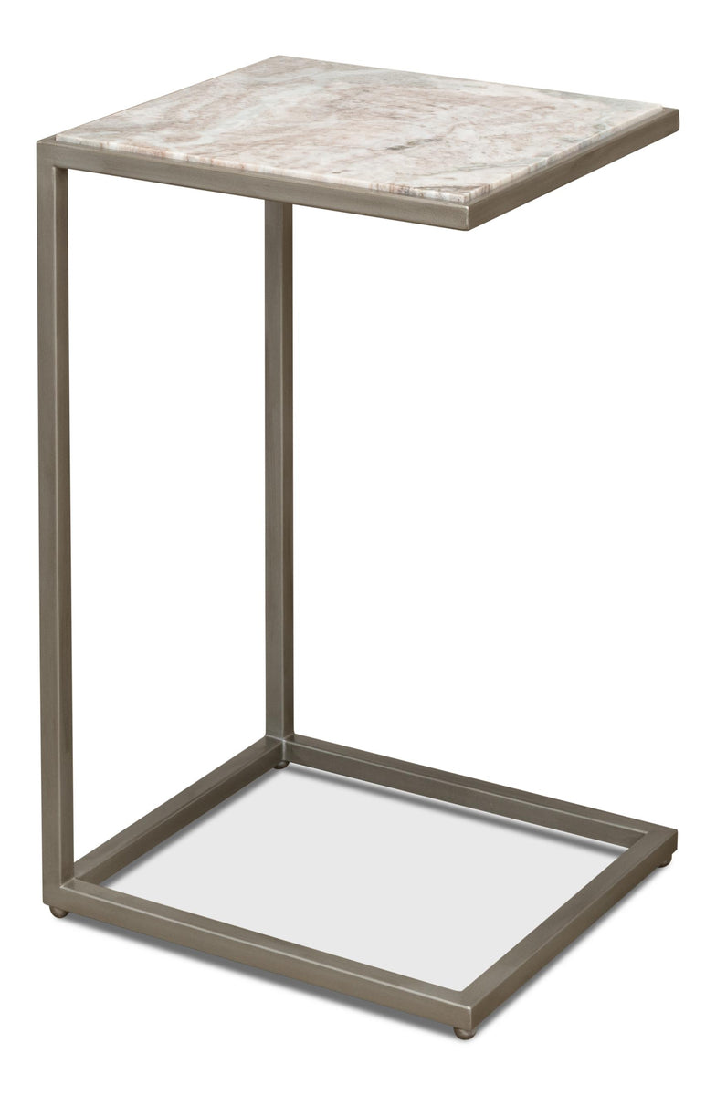 Sarreid Laptop Table Marble Top – DecoratorsBest