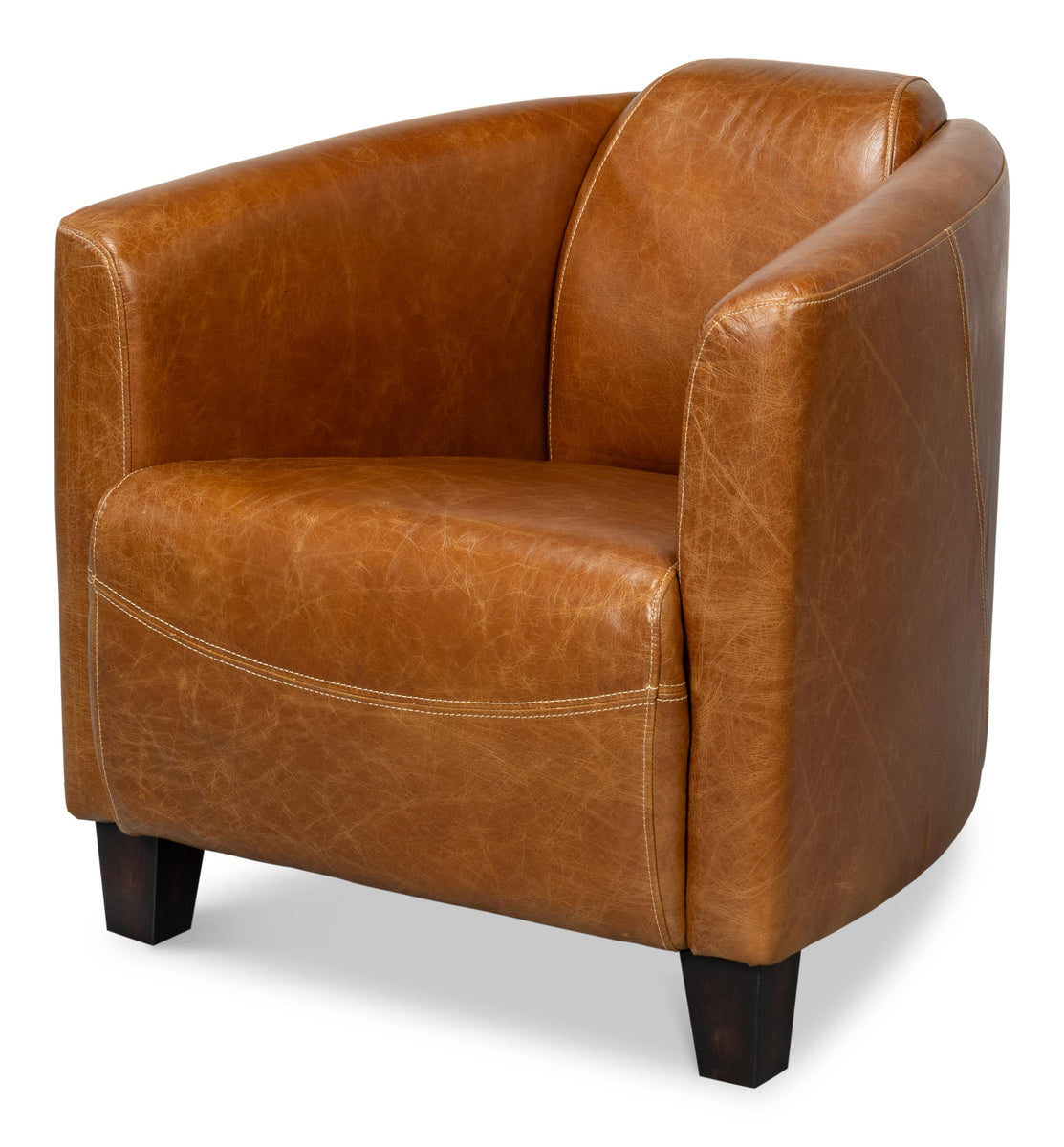 Sarreid Mandy Arm Chair Cuba Brown – DecoratorsBest