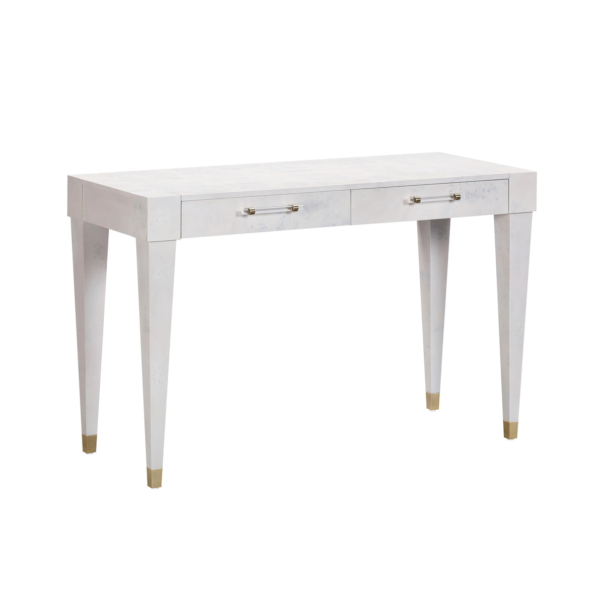 Tov Brandyss White Burl Work Desk – DecoratorsBest