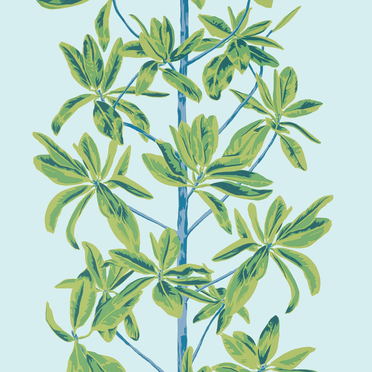 Thibaut Mangrove Tree Turquoise Wallpaper – DecoratorsBest