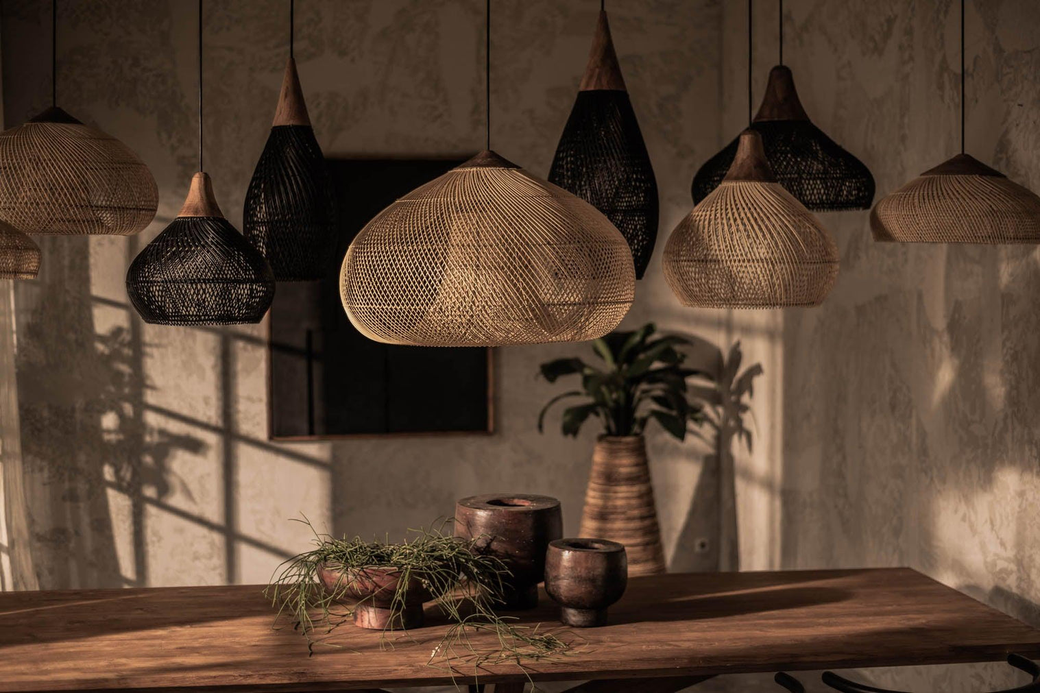 Lh Home D-Bodhi Banjo Pendant Large - Natural – DecoratorsBest