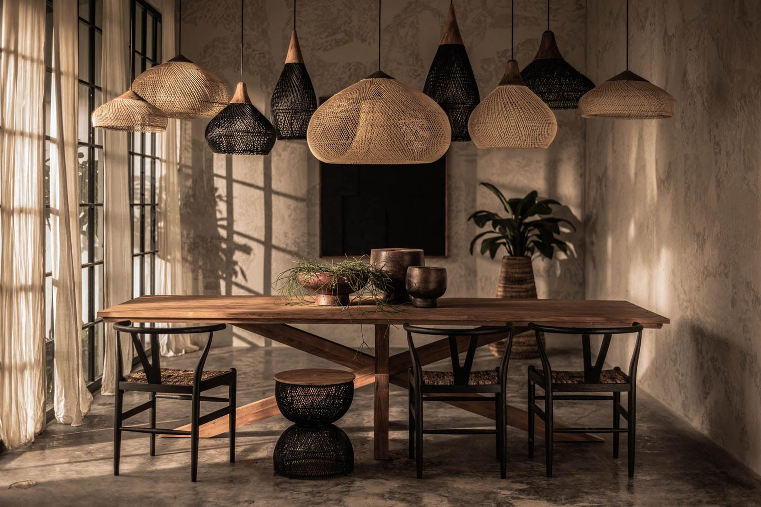 Lh Home D-Bodhi Banjo Pendant Large - Natural – DecoratorsBest