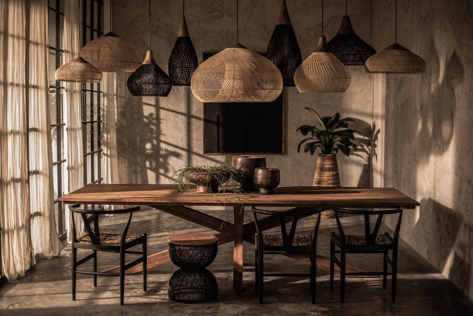 Lh Home D-Bodhi Banjo Pendant Large - Natural – DecoratorsBest