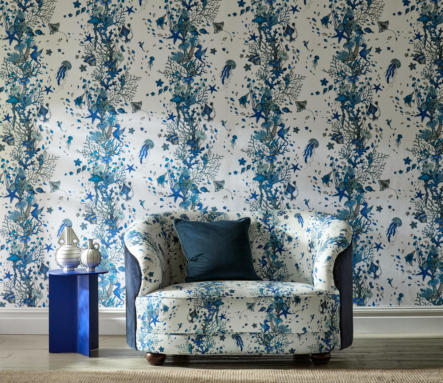 Clarke & Clarke Seaforest Blue Wp Wallpaper – DecoratorsBest