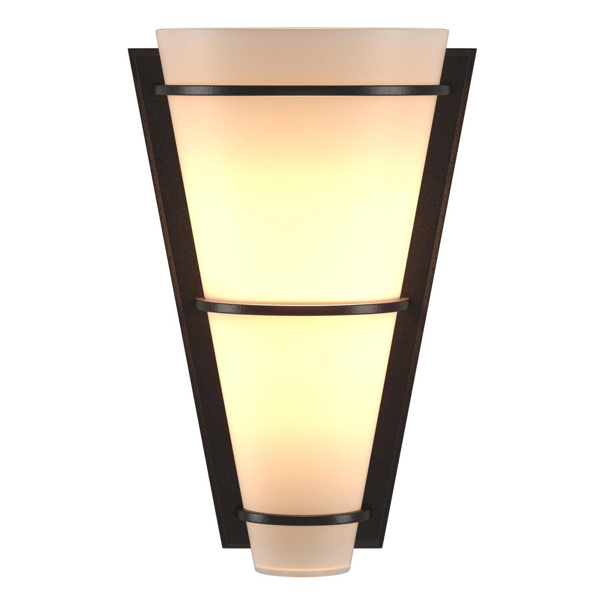 Hubbardton Forge 2001 Oil Rubbed Bronze Opal Glass (Gg) Suspended Half ...