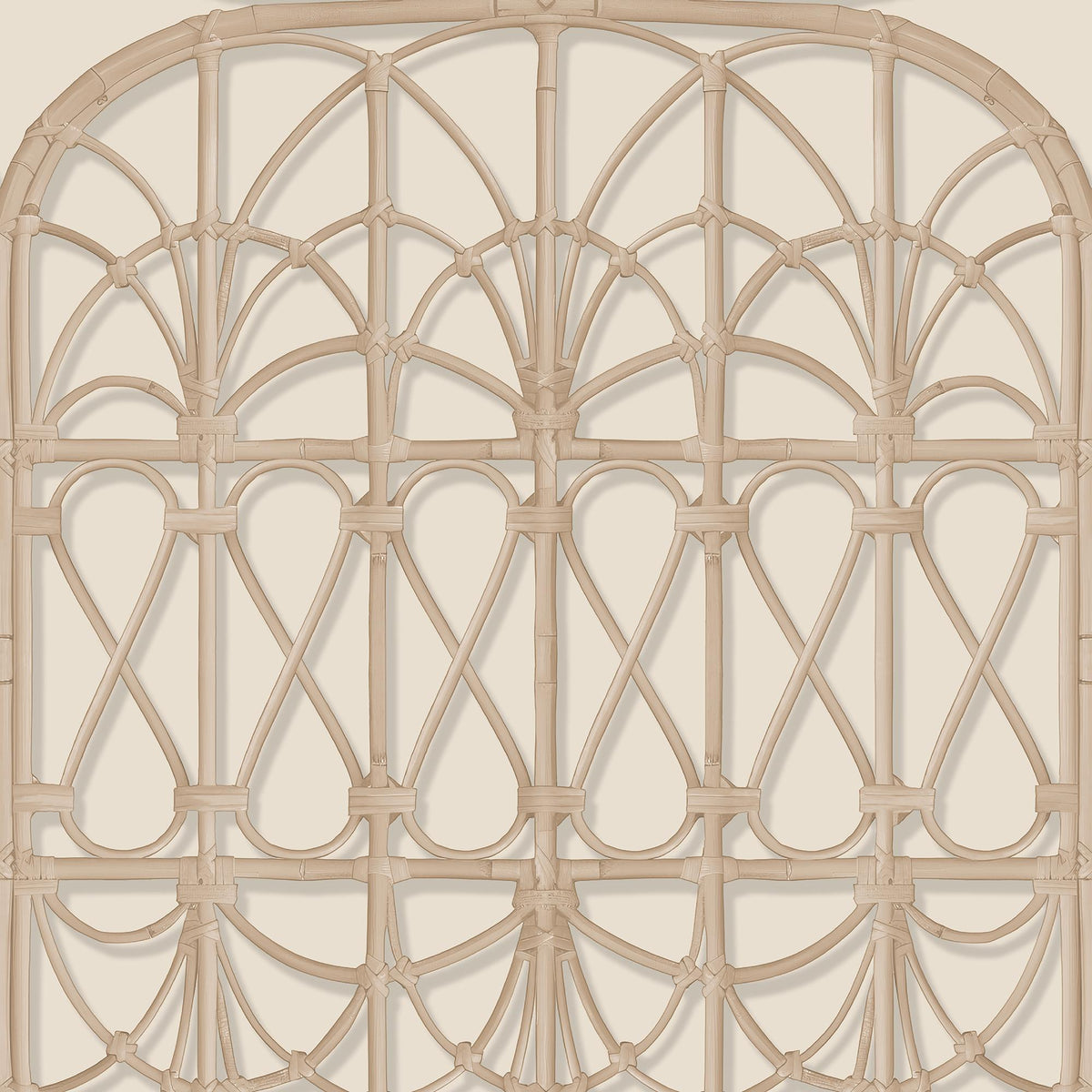 Veer Decor Lattice Rattan Panels Beige Wallpaper – DecoratorsBest
