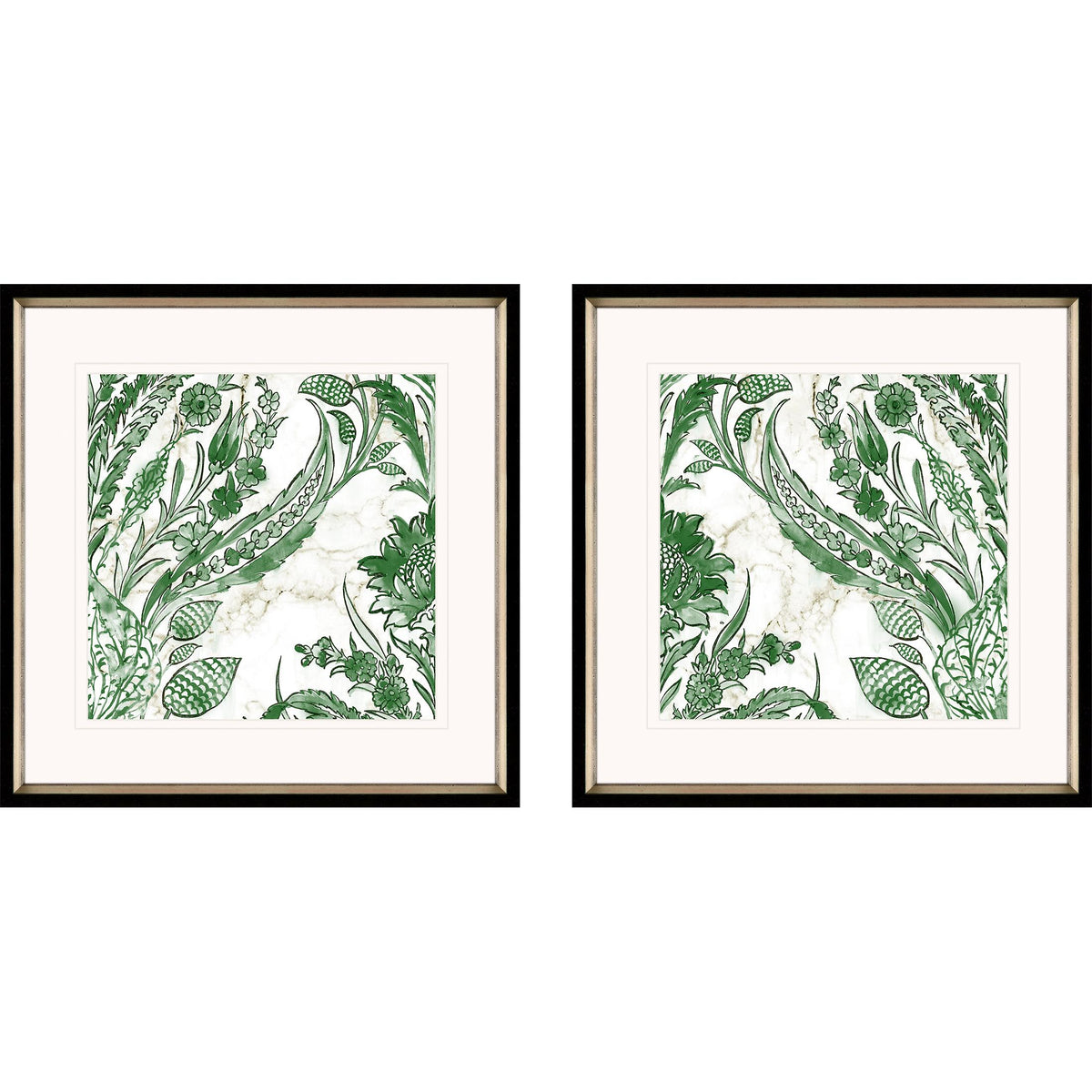 Paragon Kelly Ikat I S/2 Green 26 X 26 X 2 Wall Art – DecoratorsBest