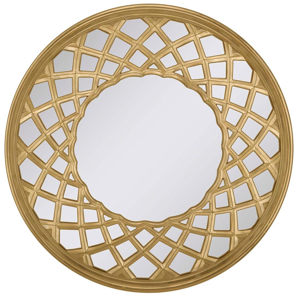 Paragon Golden Dream Mirror Metallic 32 X 32 X 2 Wall Mirror ...