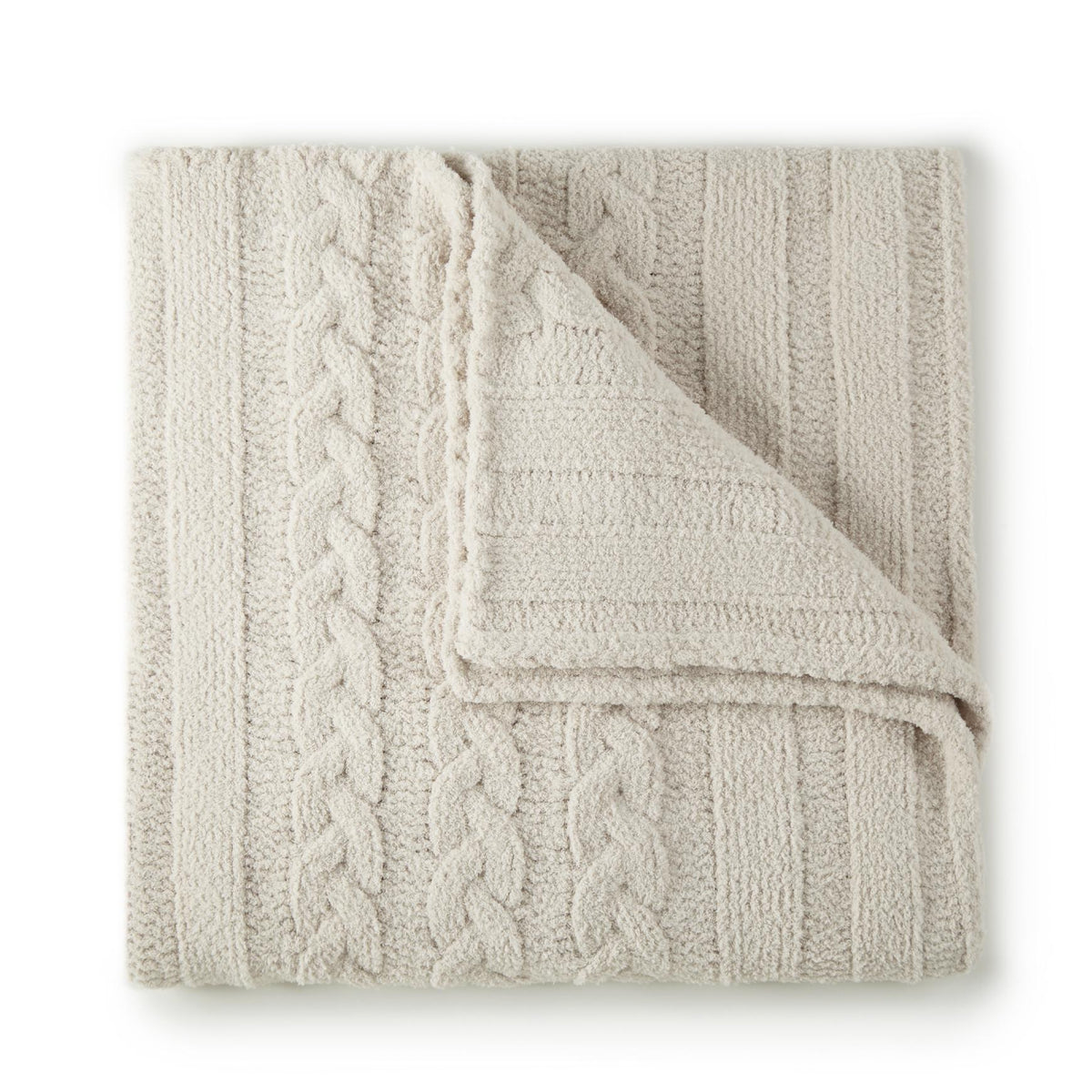 Peacock Alley Cable Knit 50X70 Thr Blkt Lin – DecoratorsBest