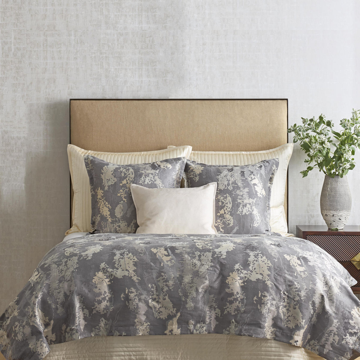 Ann Gish Grey Euro Cosmos Sham – DecoratorsBest