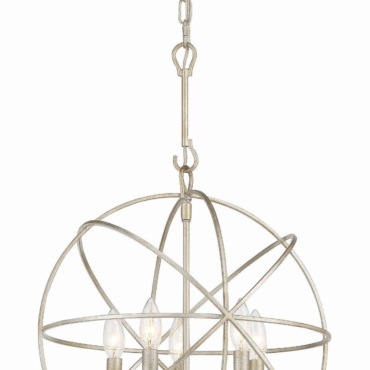 Crystorama Solaris 5 Light Olde Silver Mini Chandelier – DecoratorsBest