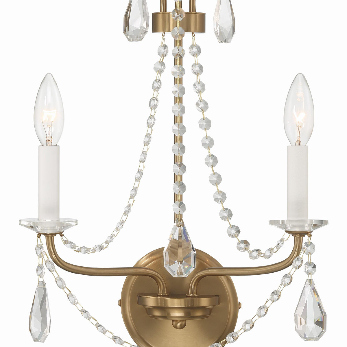 Crystorama Karrington 12.5'' Aged Brass Sconce – DecoratorsBest