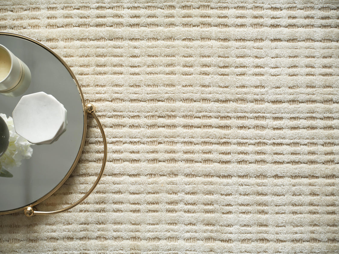 Exquisite Rugs Cabrini Modern Handmade Silky Nylon In 6733 Light Beige ...