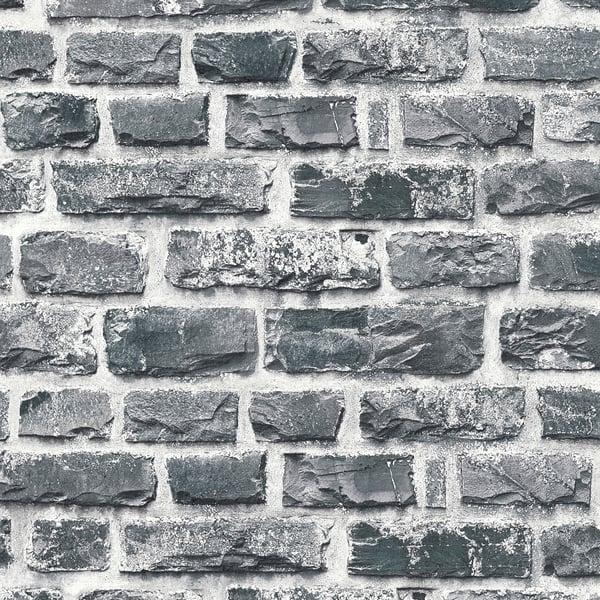 Galerie Bb51123 The Bricks And More Stone Symphony Motif Silver Grey W ...