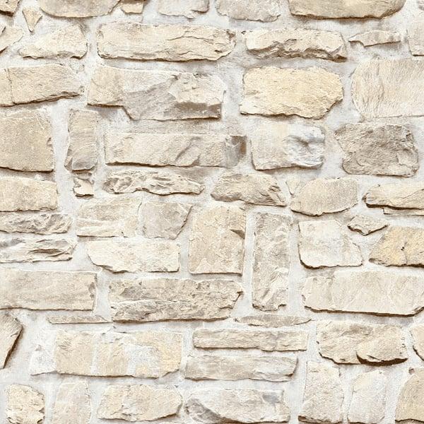 Galerie Bb51131 The Bricks And More Stone Symphony Motif Beige Wallpap ...