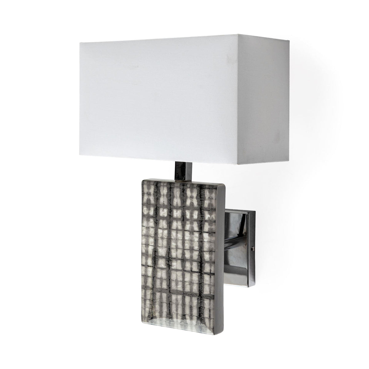 Mercana Arcadia Ii 11X17 Silver Chrome Base White Rectangular Shade Wa ...