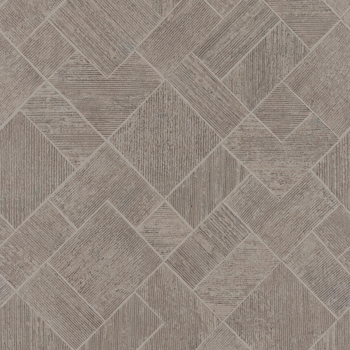 Antonina Vella Marquetry Taupe Wallpaper – DecoratorsBest