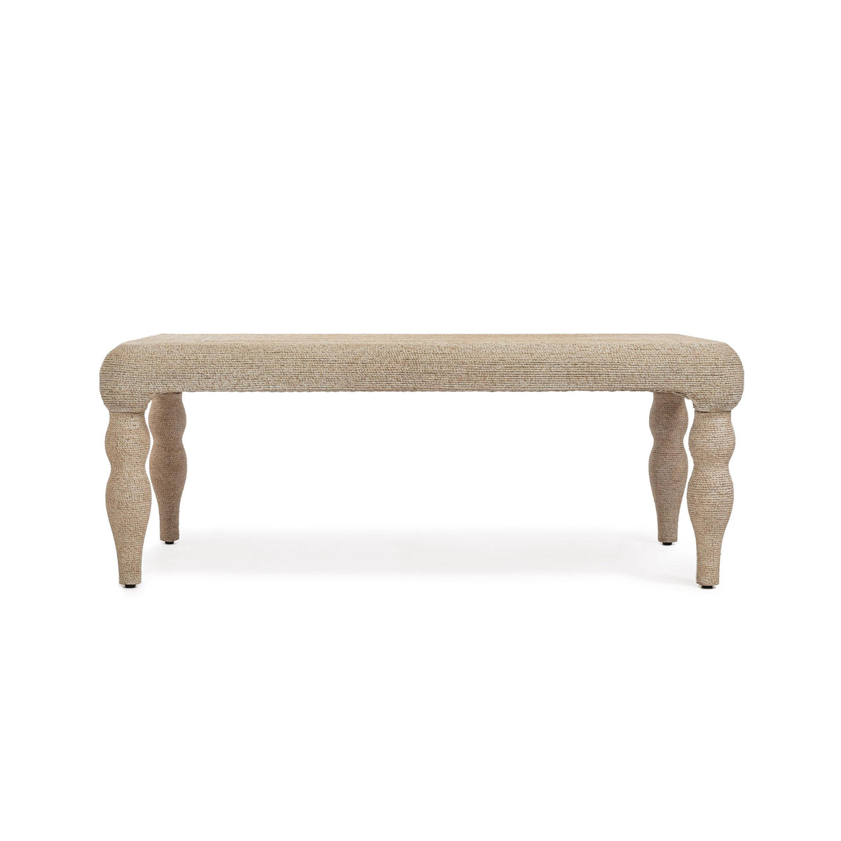 Tov Vicky 49" Natural Woven Seagrass Rectangular Coffee Table ...