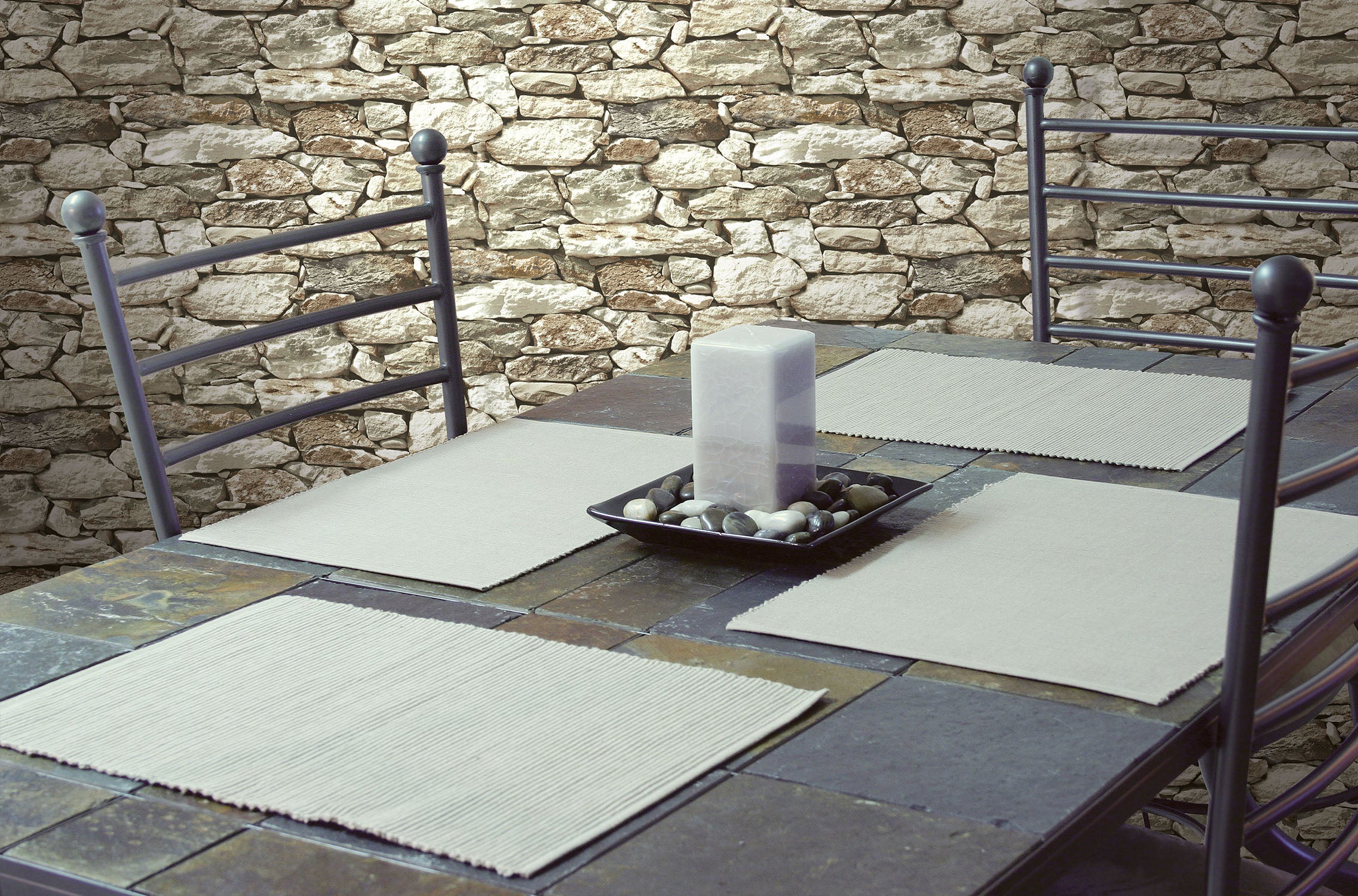 Seabrook New York Fieldstone Sandstone Wallpaper – DecoratorsBest