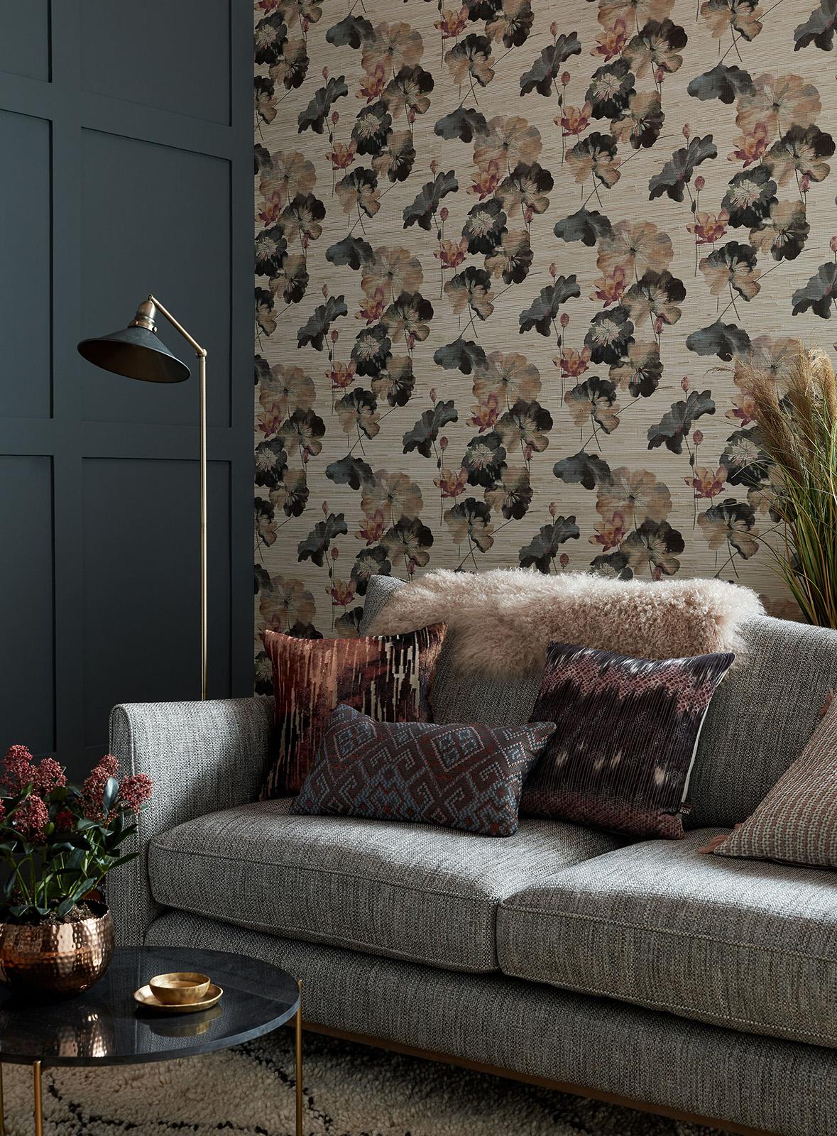 Maxwell Water Lilies Grass (Wp) #01 Bracken Wallpaper – DecoratorsBest