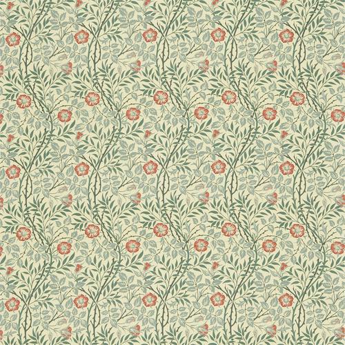 Morris & Co Sweet Briar Green Fabric – DecoratorsBest