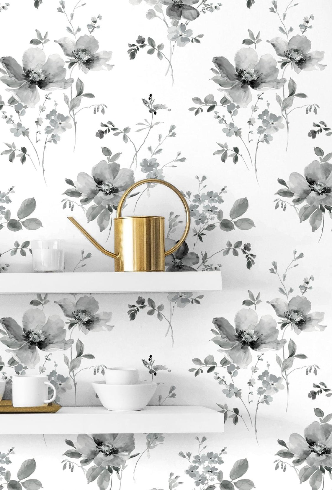 Seabrook Watercolor Windflower Inkwell & Heather Wallpaper – DecoratorsBest