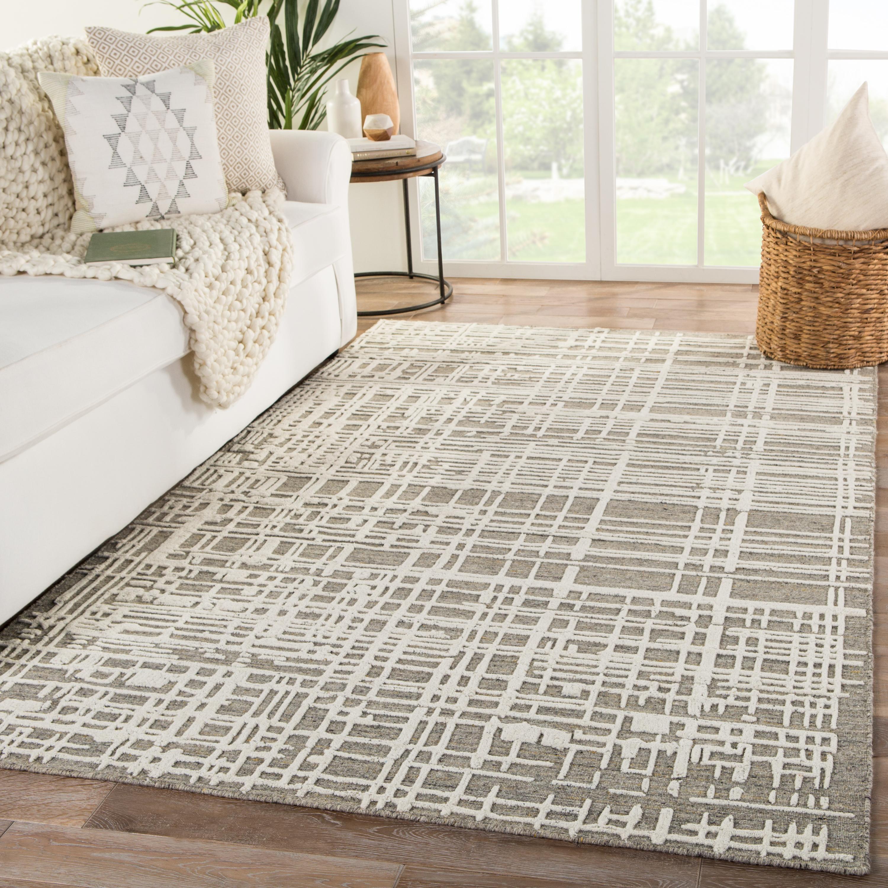 Jaipur Living Clamor Arlo Trellis Gray / Cream 8' X 10' Rug ...