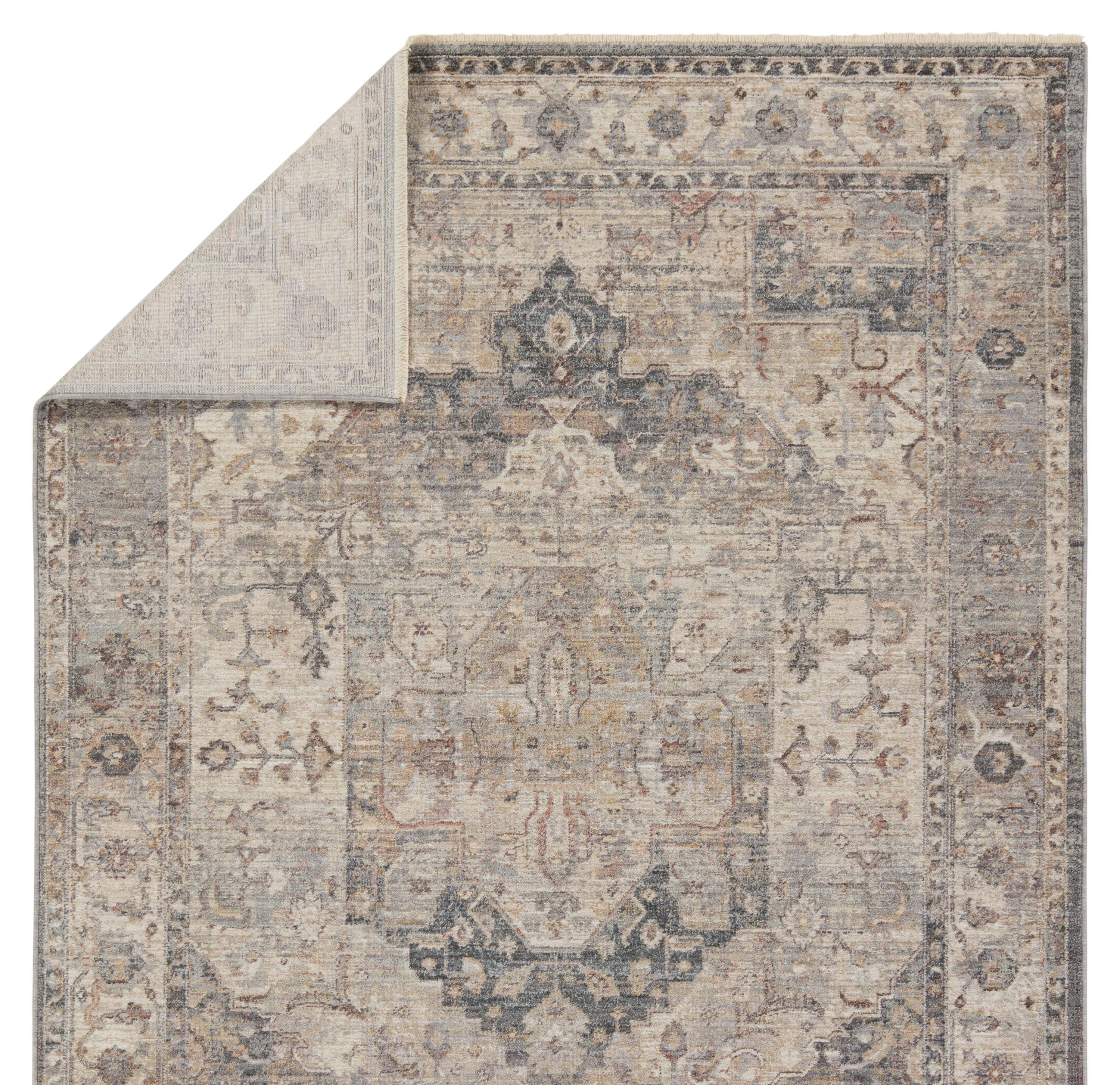 Jaipur Living Terra Starling Medallion Tan / Slate 5'3" X 8'1" Rug ...