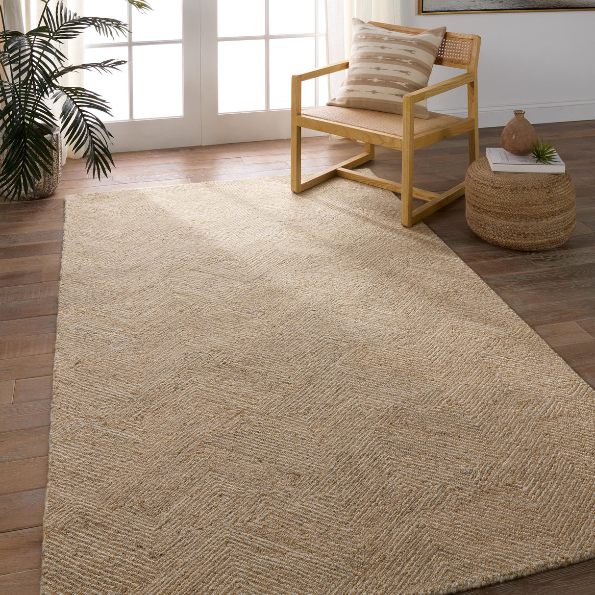Jaipur Living Mercia Friesian Chevron Tan / Gray 3' X 8' Rug ...